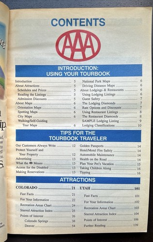Lot of 2 AAA Tour Books 1996 California Nevada Colorado Utah | eBay