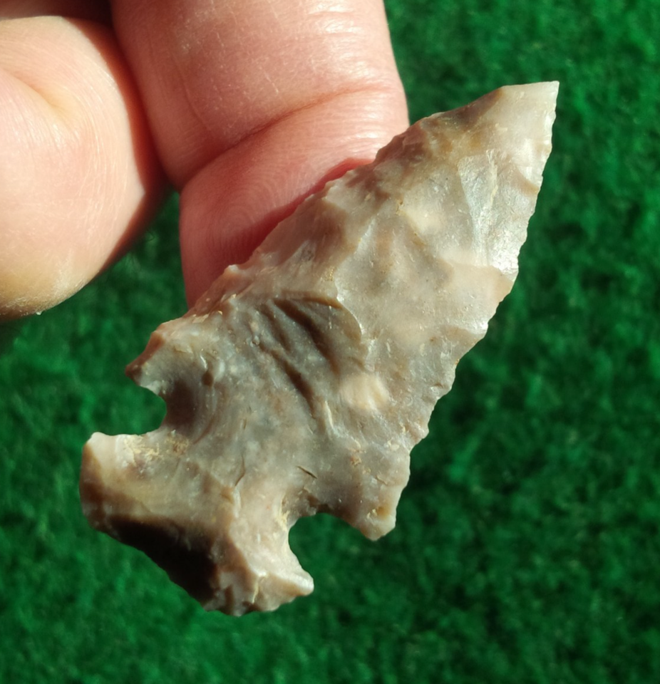 FINE 2-1/16" ST. CHARLES MISSOURI ARROWHEAD Authentic Projectile Point ...