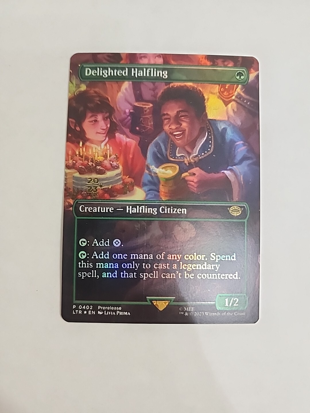MTG Delighted Halfling The Lord of the Rings: Tales of Middle-earth 402 ...