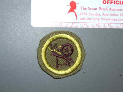 Boy Scout Merit Badge Textiles circa '46-'59 4063M | eBay