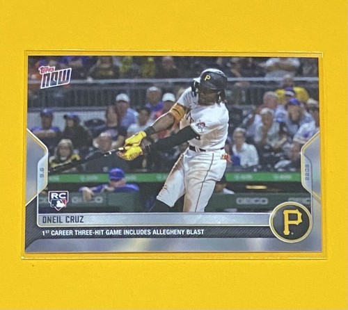 2022 MLB Topps Now Oneil Cruz ROOKIE CARD SP Pittsburgh Pirates #848 RC ...