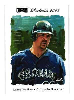 2003 Playoff Portraits #96 Larry Walker Colorado Rockies | eBay