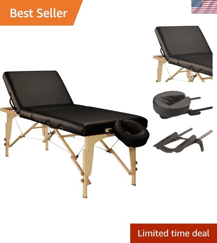 Deluxe 30" Massage Table: Adjustable, Ergonomic Design with Memory Foam ...