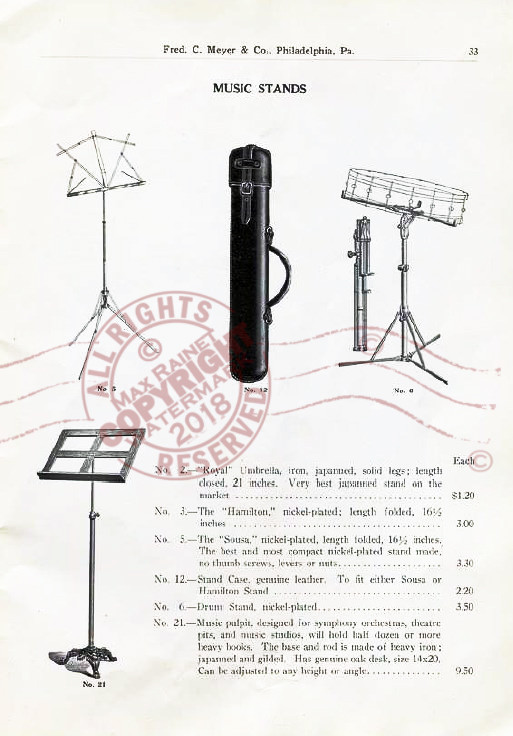 Fred C Meyer Co (1923) CATALOG Musical Instruments Violin Cello Guitar ...