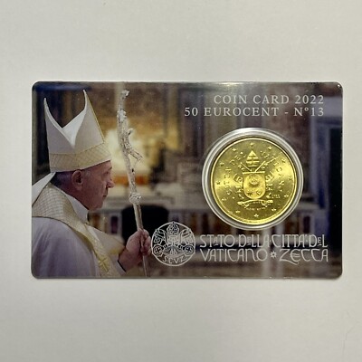 2022 Vatican 50 cent coin card N 13 / BU | eBay