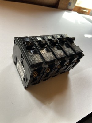 Lot of 5 Siemens ITE Type BL B120 Bolt-On Circuit Breaker 20 Amp 1-Pole ...