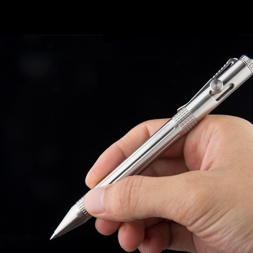 Stainless Steel Bolt Action Tactical Ballpoint Outdoor Travel Portable ...