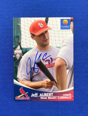 2009 GRANDSTAND JEFF ALBERT PALM BEACH CARDINALS MINOR LEAGUE CARD W ...