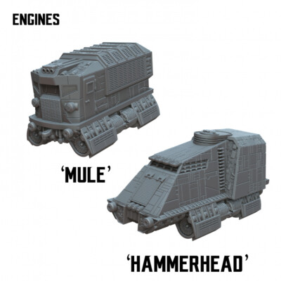 Repulsor Land Train Engine- DnD Legion Terrain Scenery Tabletop ...