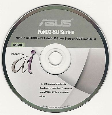 ASUS P5ND2-SLI Motherboard Drivers Install M606 | eBay