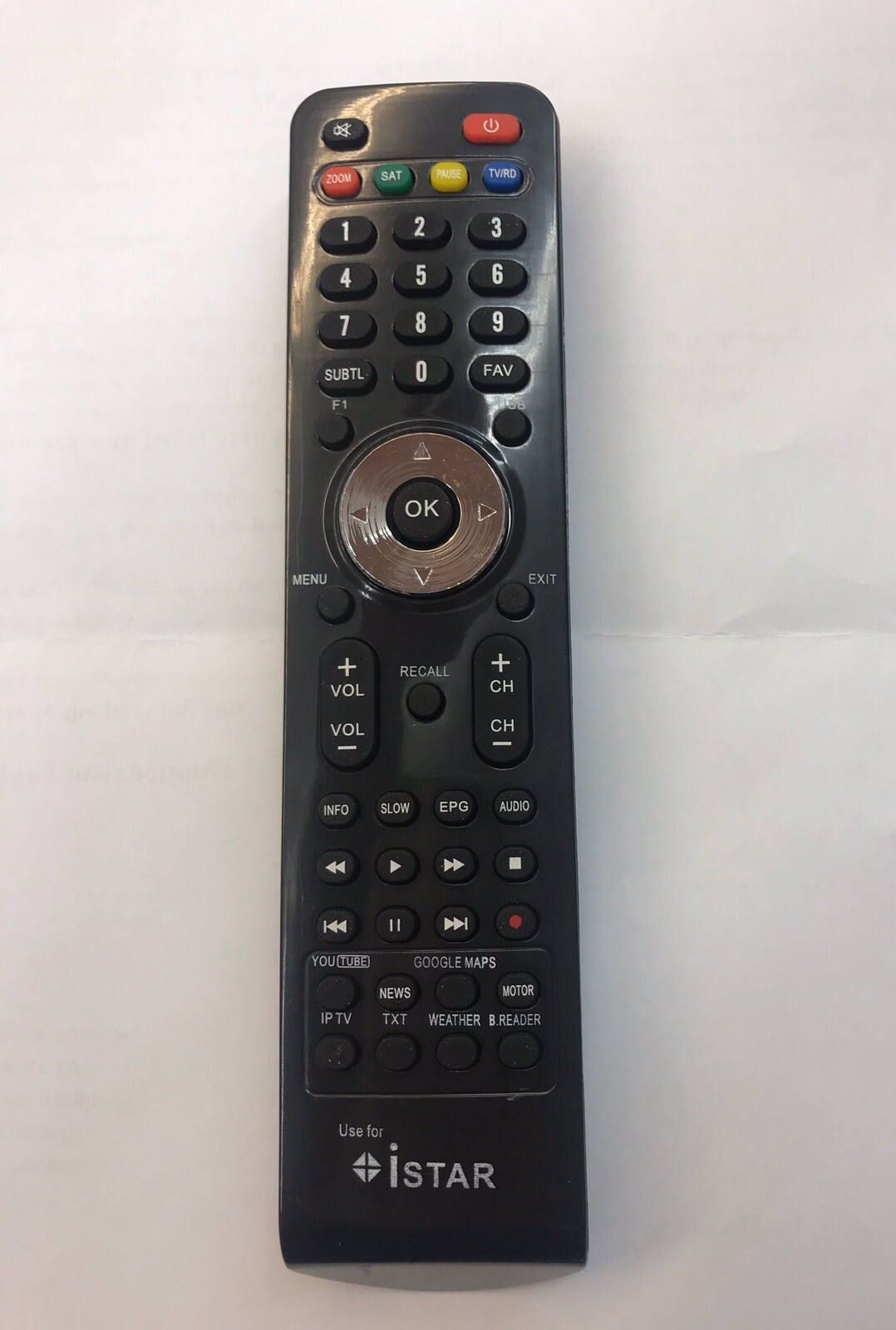 iSTAR KOREA REMOTE CONTROL FOR A7500/1500/60000,50000,25000,9000 SUPPER ...