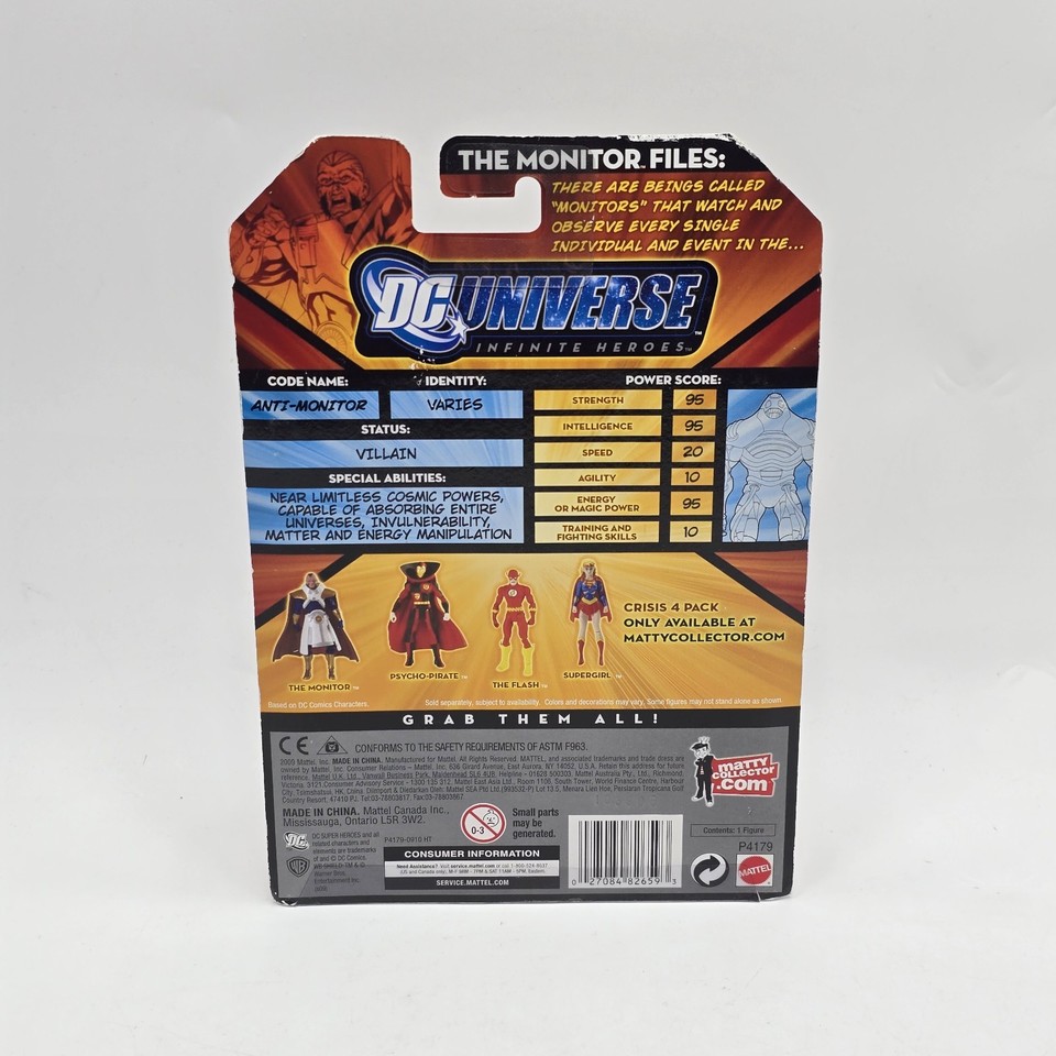 ANTI-MONITOR Action Figure 2009 SDCC DC Universe Infinite Heroes CRISIS ...