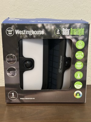 Westinghouse 2 Pack 1200 Lumen Solar Motion Activated Pre-Linked Wall ...