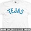 Tejas Ranger Shirt - Baseball Style Font Letters TX Texas Women Ladies ...
