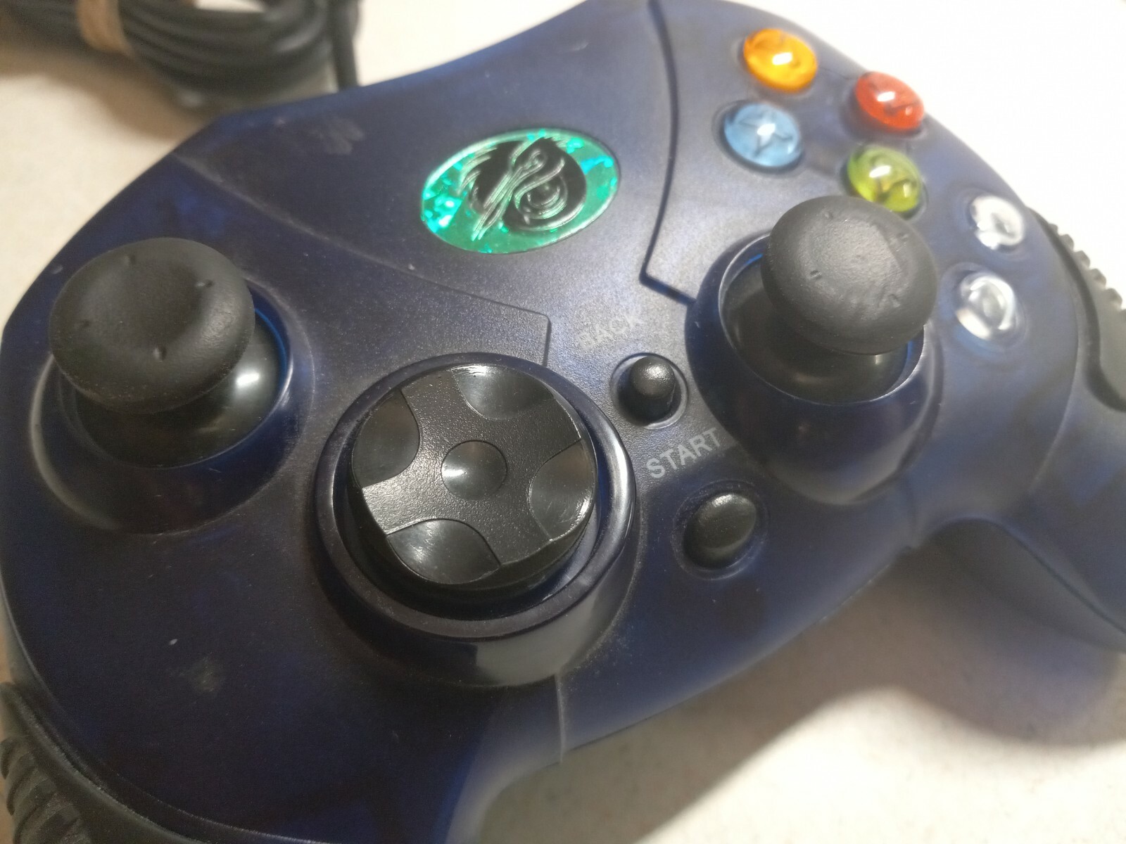 Pelican Wired Controller For Original Xbox BLUE PL-2023 with breakaway ...