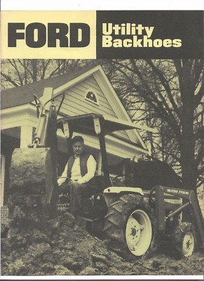 Original Ford Utility Backhoes 757A 758A Specifications Brochure # AD ...