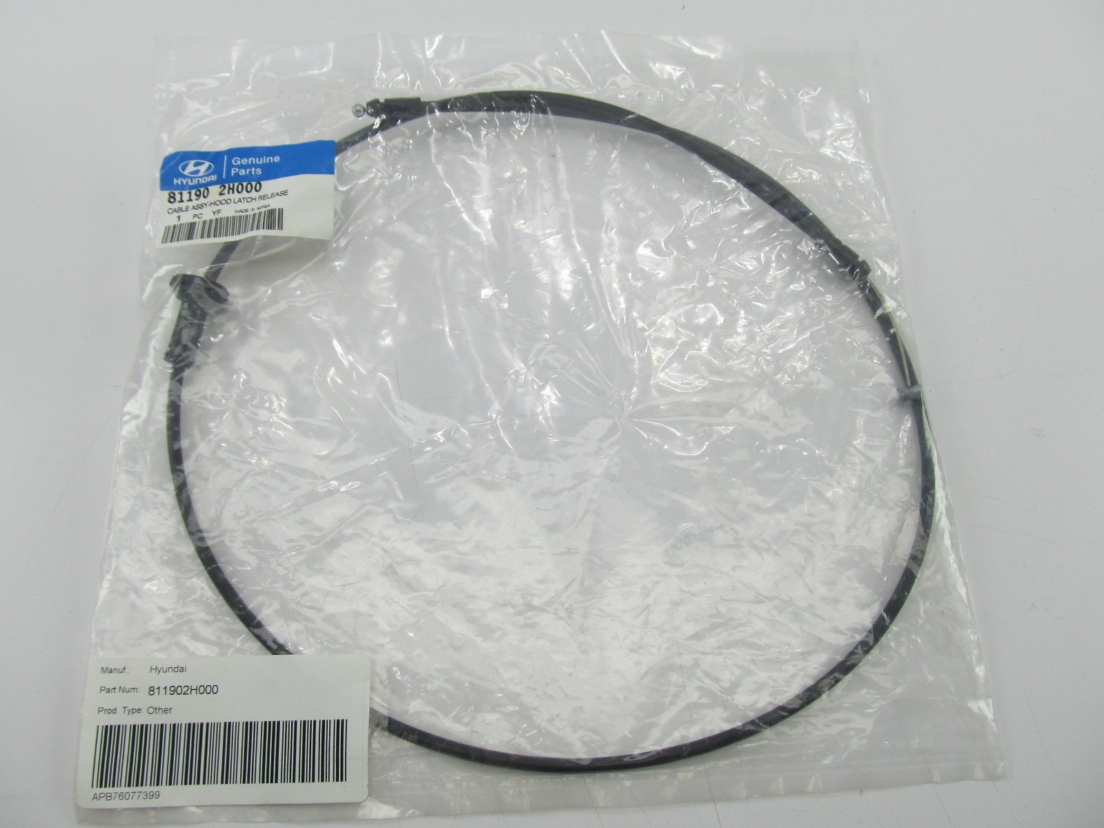 Genuine OEM Hood Latch Release Cable For 07-10 Hyundai Elantra ...