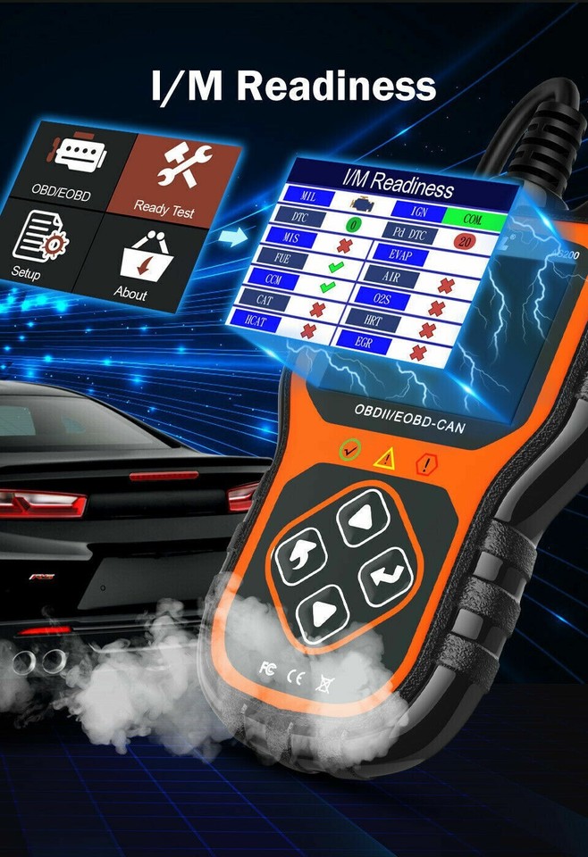 Ford Mustang AS200 OBD2 Car Engine Fault Code Reader Diagnostic Scanner ...