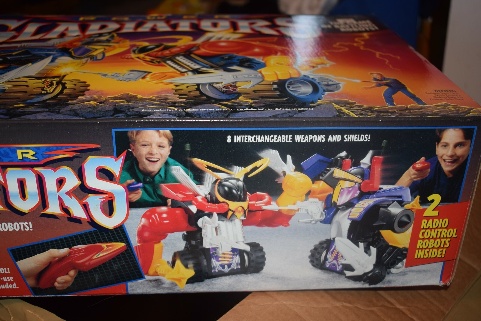 VINTAGE 1994 MILTON BRADLEY POWER GLADIATORS GAME OF BATTLING ROBOTS ...