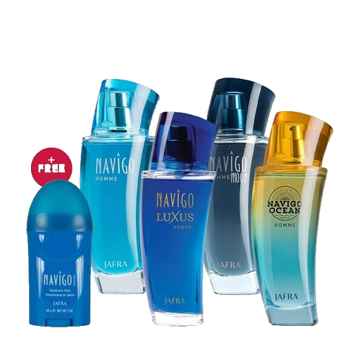 Jafra NAVIGO Homme, Ocean,Moon &Luxus para hombre + free deodorant. | eBay