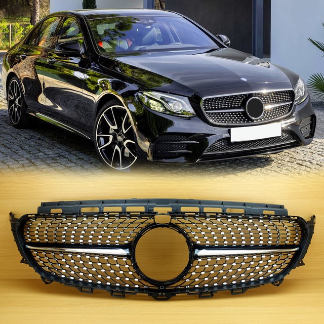 Front Grille For Mercedes Benz W213 E-Class Gloss Black 2016-2018 ...