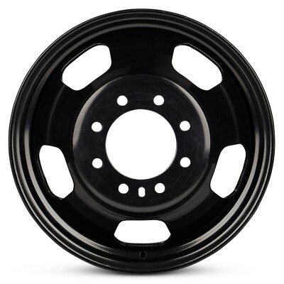 New Wheel For 2003-2018 Dodge Ram 3500 Dually 17 Inch Black Steel Rim ...