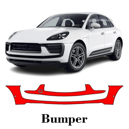 Front bumper PreCut PPF Paint Protection Film For Porsche Macan 2022 ...