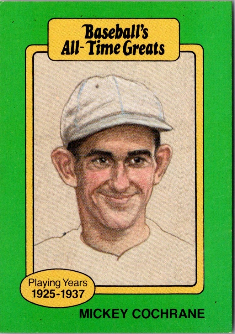 1987 Hygrade All-Time Greats Mickey Cochrane #NNO Detroit Tigers ...
