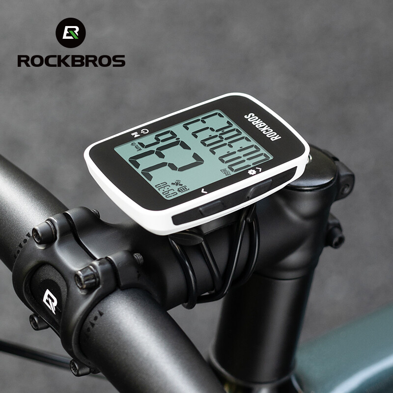 ROCKBROS Bike Wireless Computer GPS Speedometer With Bracket ...