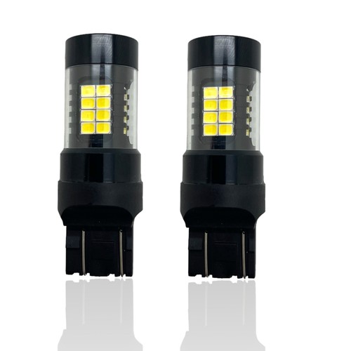PAIR 580 T20 43x High power LED 10W bulbs 12v w21/5w DRL For Peugeot ...