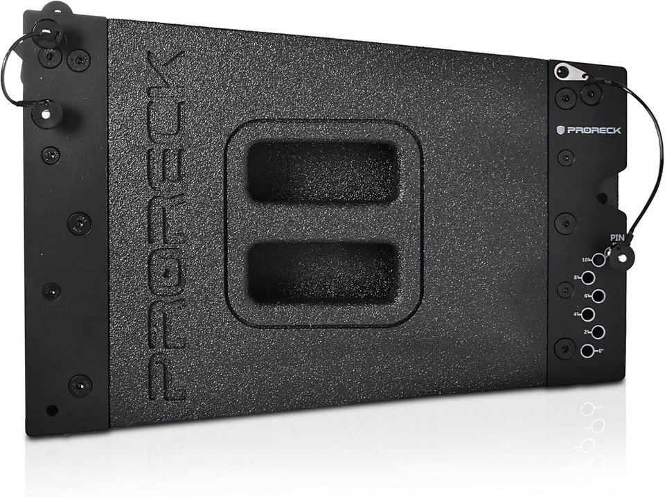 PRORECK Dual 10'' Full Range 5000W P.M.P.O Powered Line Array Speaker ...
