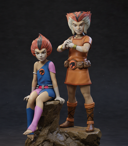 UNPAINTED Thundercats WilyKit & WilyKat 3d Printed Model Kit | eBay