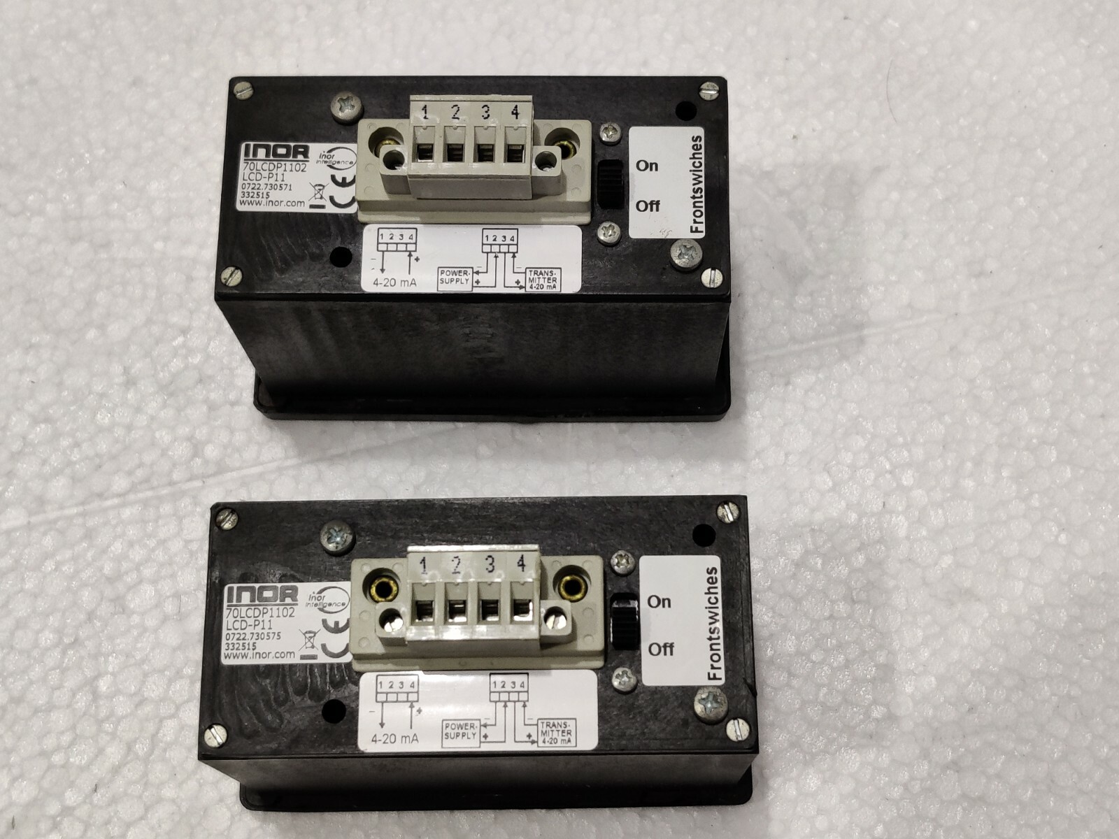 2 Qty Of INOR LCD-P11 LCD Indicators for panel mounting | eBay