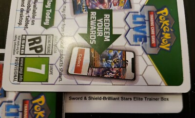 Pokemon Cards Brilliant Stars Arceus Elite Trainer Box TCGO Online Code ...