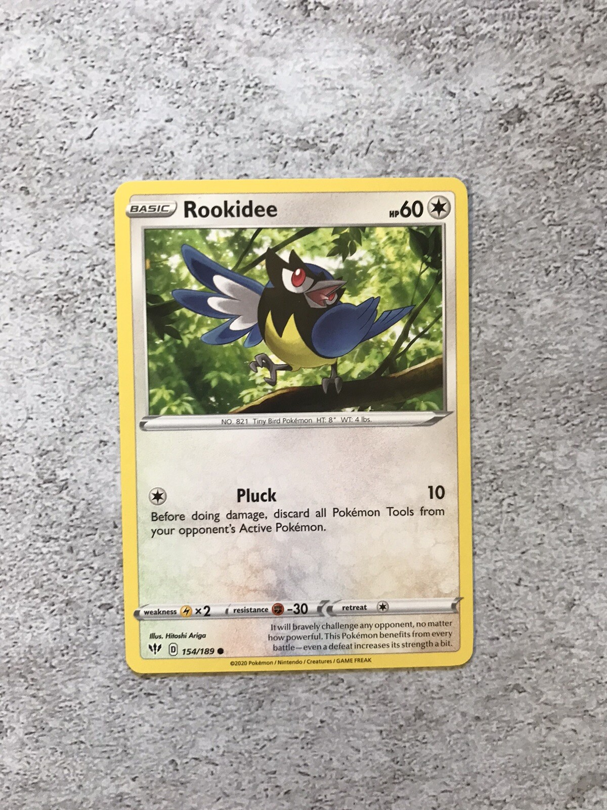 Pokémon TCG Rookidee Darkness Ablaze 154/189 Regular Common | eBay