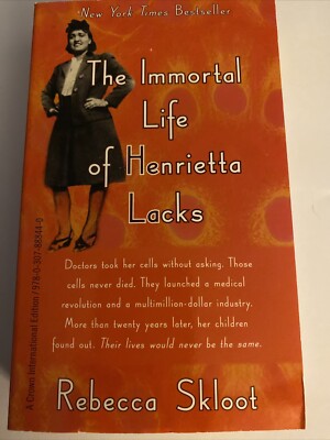 The Immortal Life of Henrietta Lacks Paperback 2011 by Rebecca Skloot ...