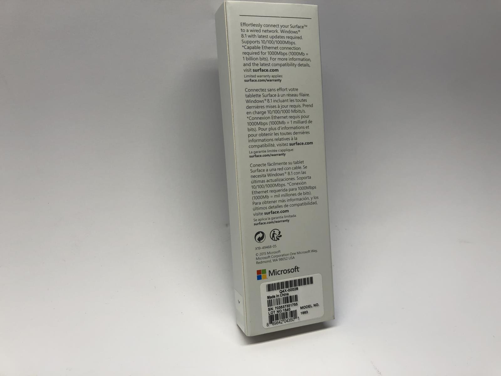 (Lot of 10) Genuine Microsoft Surface Ethernet Adapter / Q4X-00028 / 1663 - New | eBay