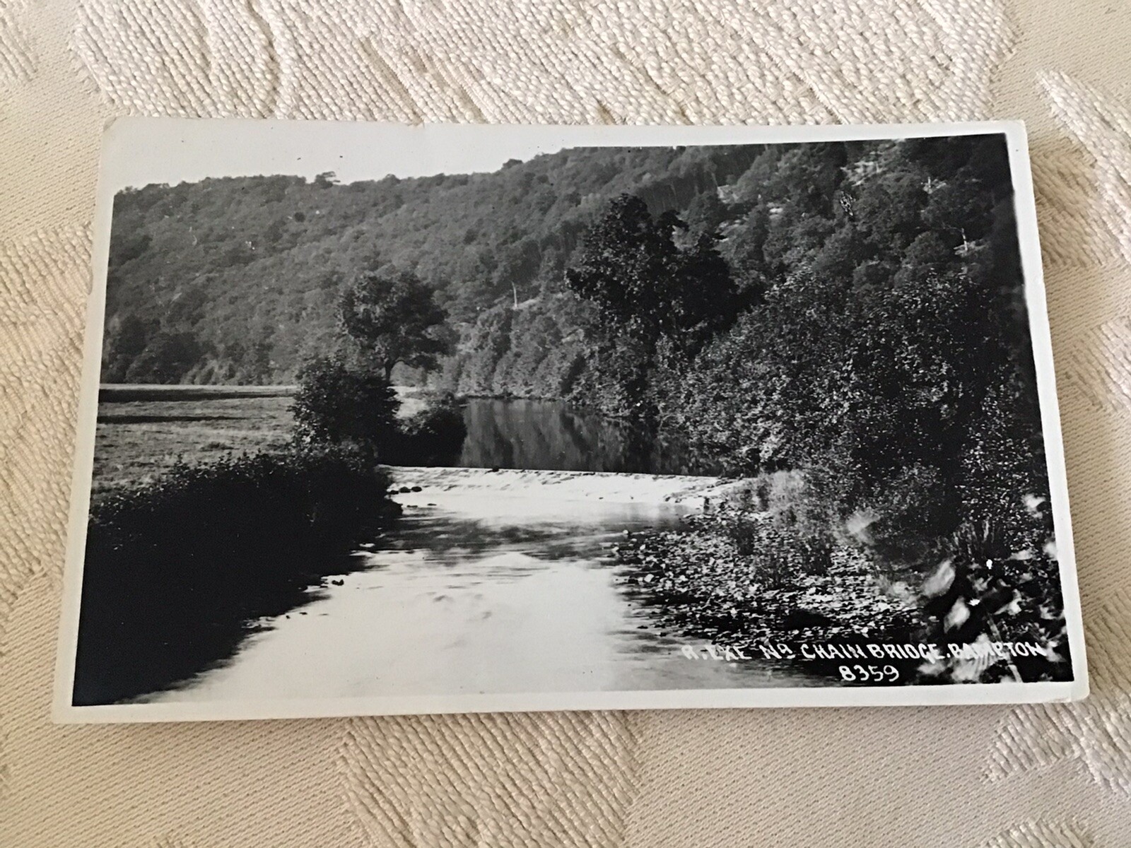 Chainbridge, Bampton, Devon, Real Photo, Vintage Posted Postcard ...