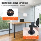 VEVOR 30" Solid Steel Adjustable Desk Legs Office Table Furniture Set ...