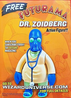 2007 FUTURAMA DR. ZOIDBERG Action Figure = TRADE Print AD 8 x 11 | eBay