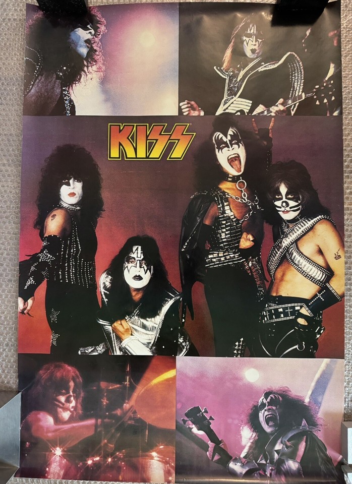 KISS vintage 1977 poster aucoin Love Gun 24x35 | eBay