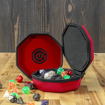 GeekOn Protective Dice Case with Foam Padding and Nesting Felt Dice ...