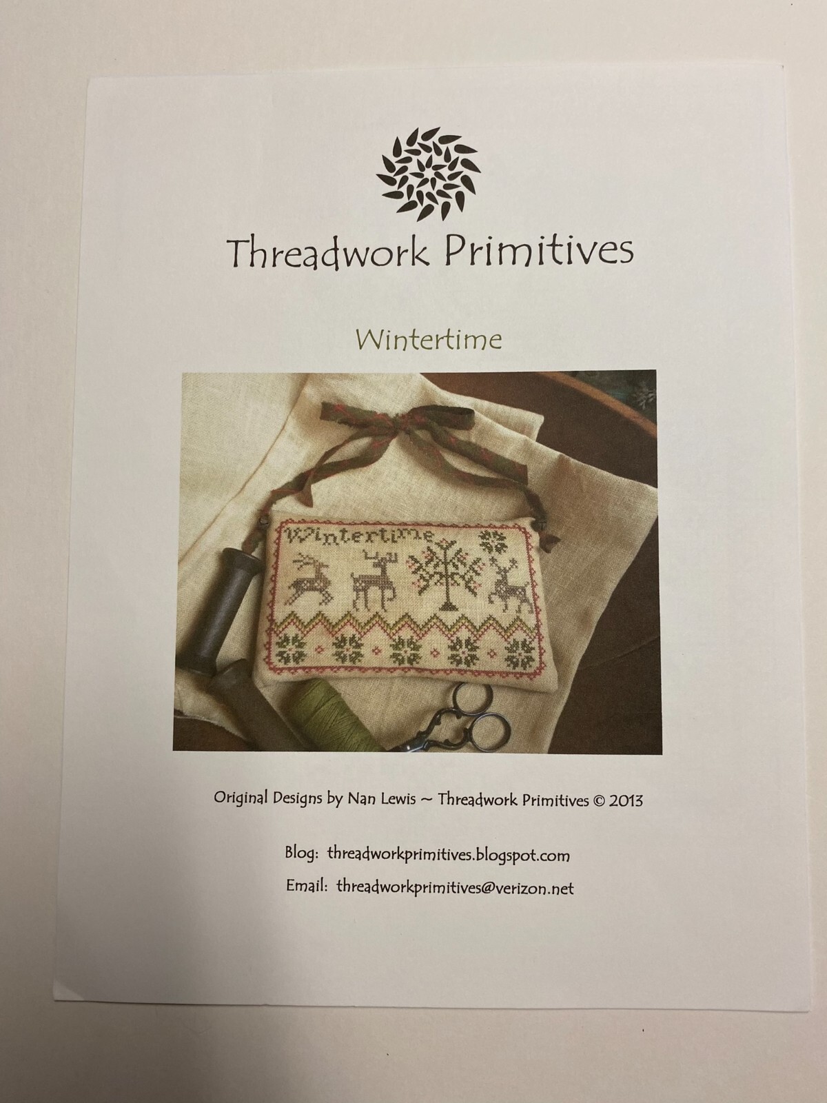 Wintertime - Threadwork Primitives Cross Stitch Pattern | eBay