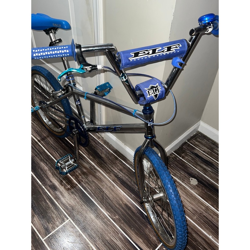 ELF BMX Blue & Silver Old School Bike with Original Parts. Redline ...