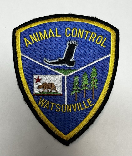 CALIFORNIA CA WATSONVILLE ANIMAL CONTROL PATCH SANTA CRUZ COUNTY BIRD # ...