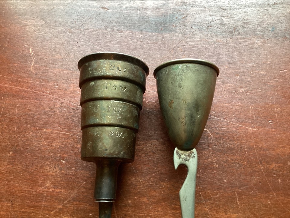 Napier Jigger Bar Measuring Tool Opener Silver Plate Vintage | eBay