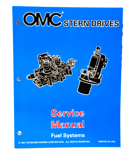 1998 OMC "BY" Stern Drives FUEL SYSTEMS OEM Service Manual 501201 | eBay