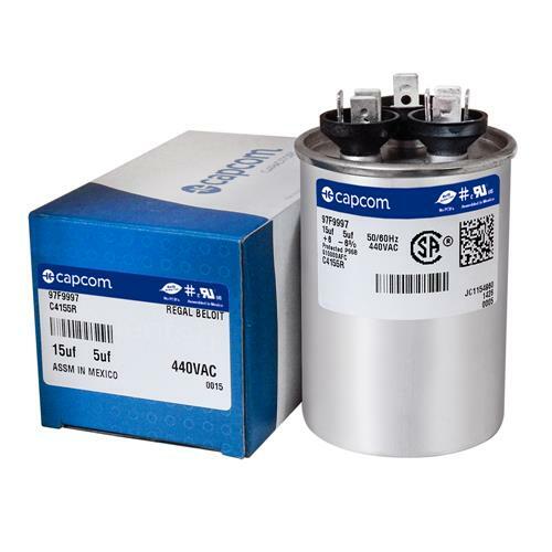 Capcom Capacitor Round 15/5 uf 440 volt Fits GE Genteq Z97F9997 97F9997 ...