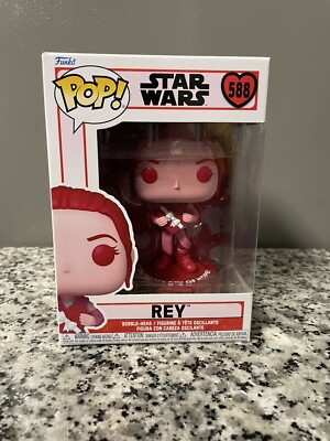 Funko Pop! Rey #588 Valentines Star Wars You’re My Rey Of Hope Edition ...