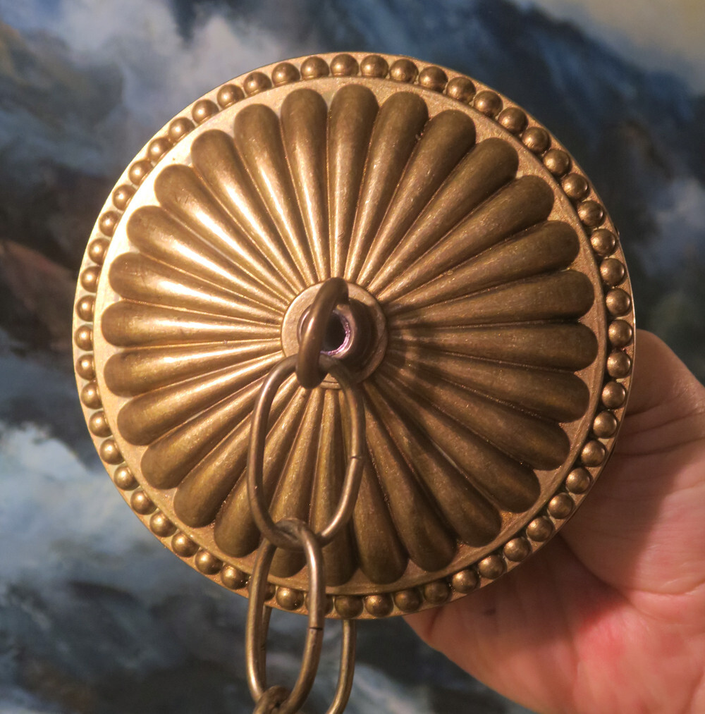 Caps For Ceiling Chandeliers 5" Empire Vintage Metal Ceiling Cap